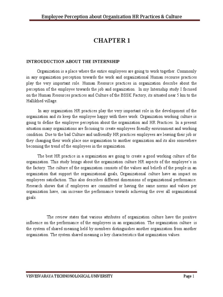 Employee Perception About Organizational | Download Free PDF ...