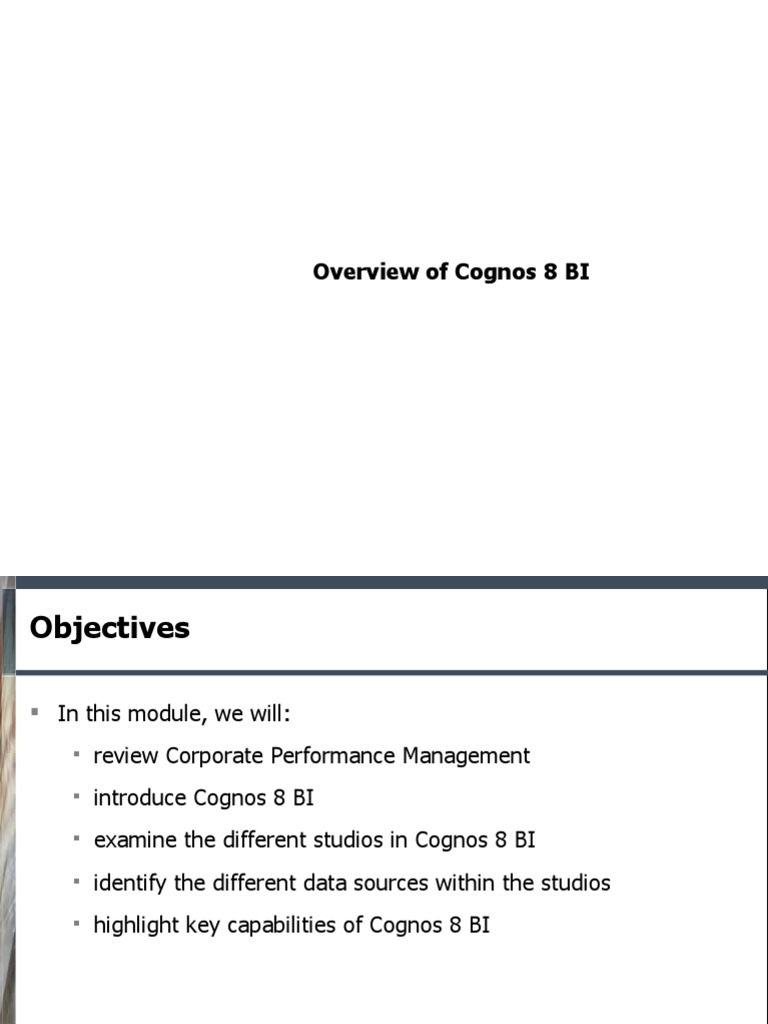 Cognos 8 BI Overview and Features | PDF | Data Management | Relational ...