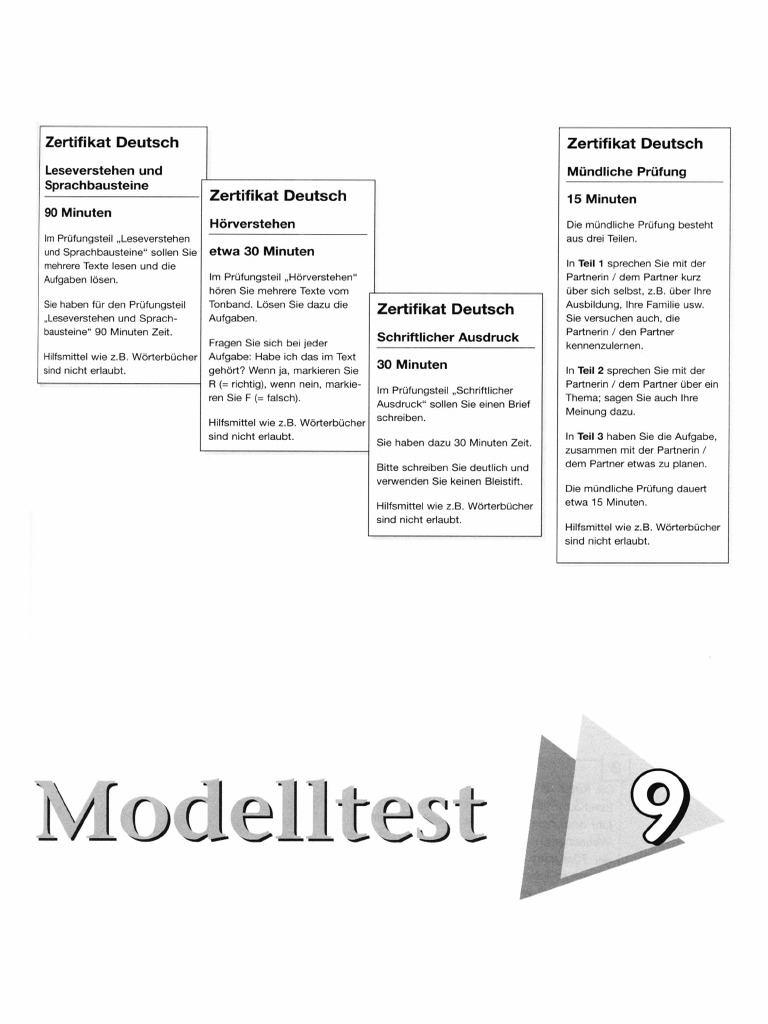 Test 9 B1 Telc Modelltest | PDF