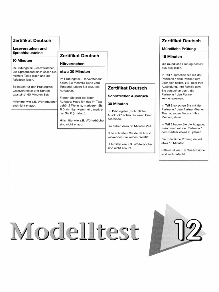 Test 12 B1 Telc Modelltest | PDF