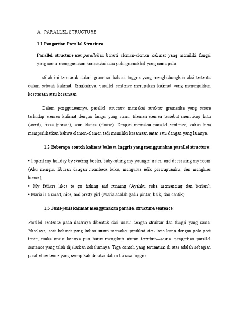 Parallel Structure | PDF
