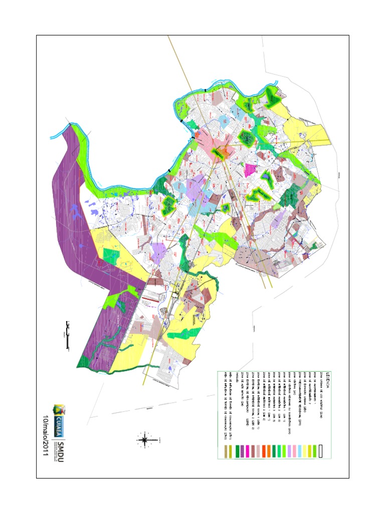 Cuiabá - Mapa de Zoneamento | PDF