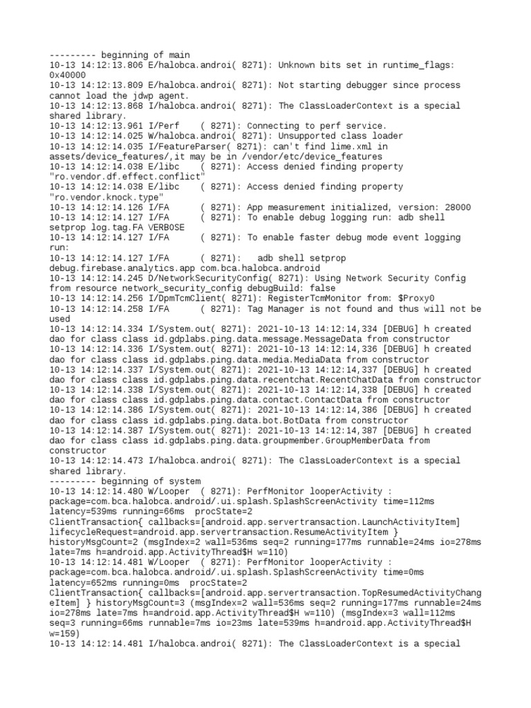 Ping Logcat Clean | PDF | Codec | Computing