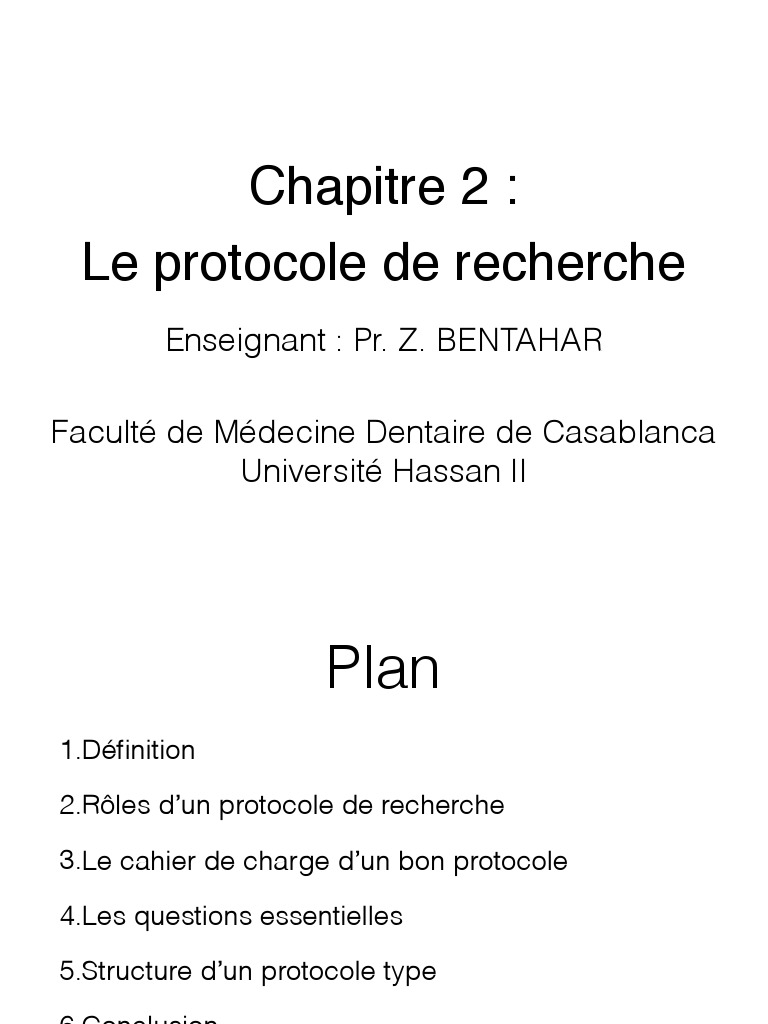 Guide du Protocole de Recherche | PDF | Planification | Analyse des données