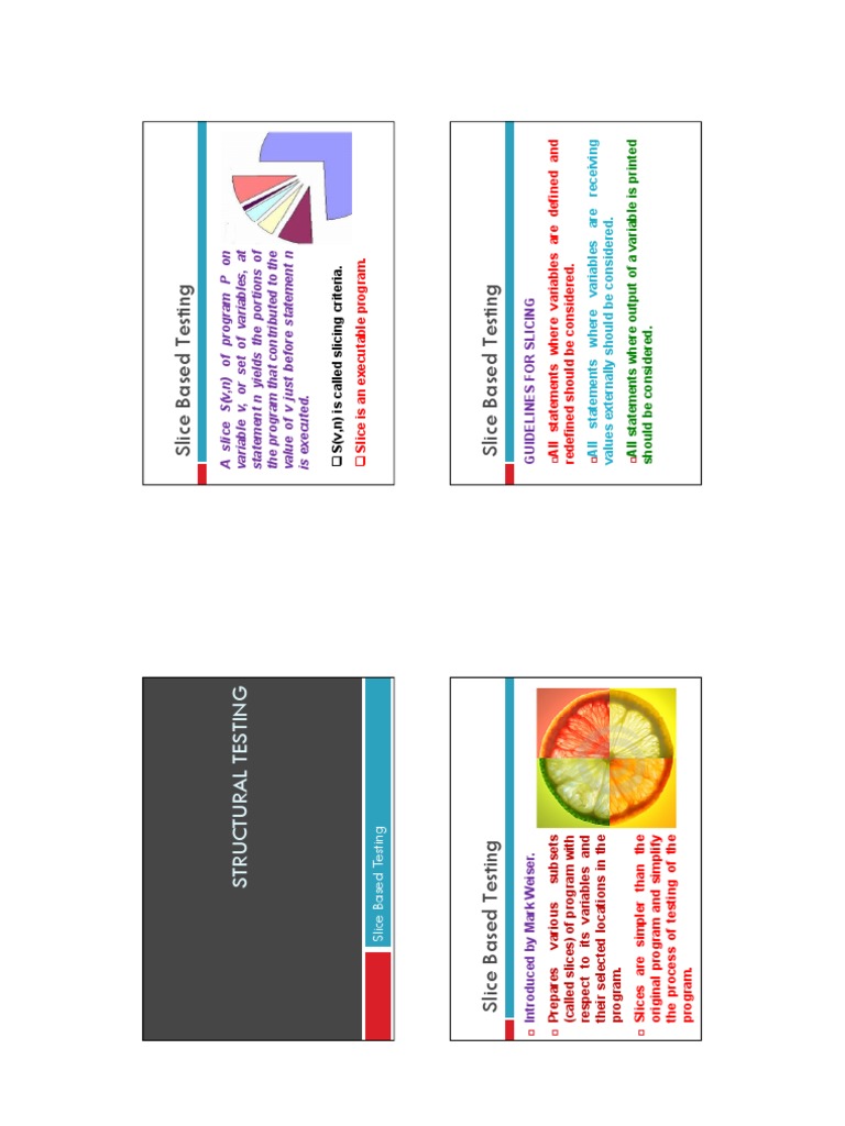 Slice Based Testing Double Pdf Software Testing Computer Science 