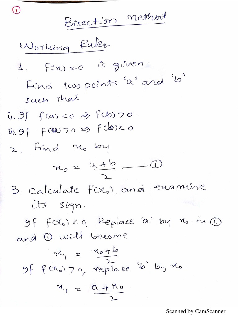 Bisection Method | PDF