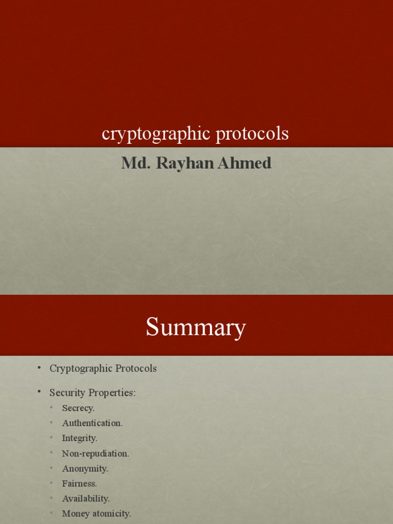 Network Security Protocols | PDF | Key (Cryptography) | Transport Layer Security
