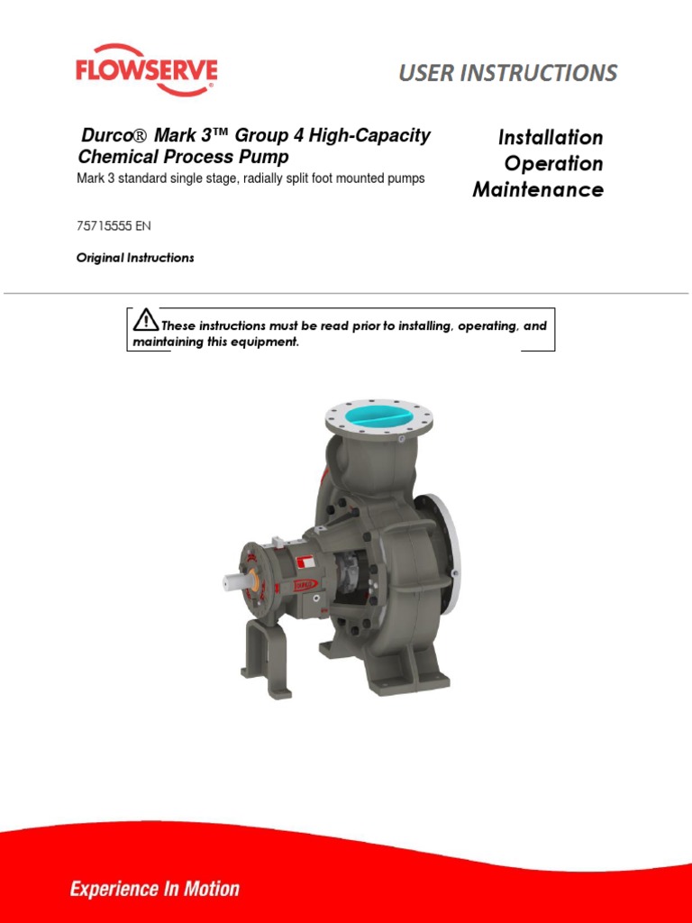 Durco Mark 3 Group 4 75715555 en 13-Sep-2018 | PDF | Pump ...