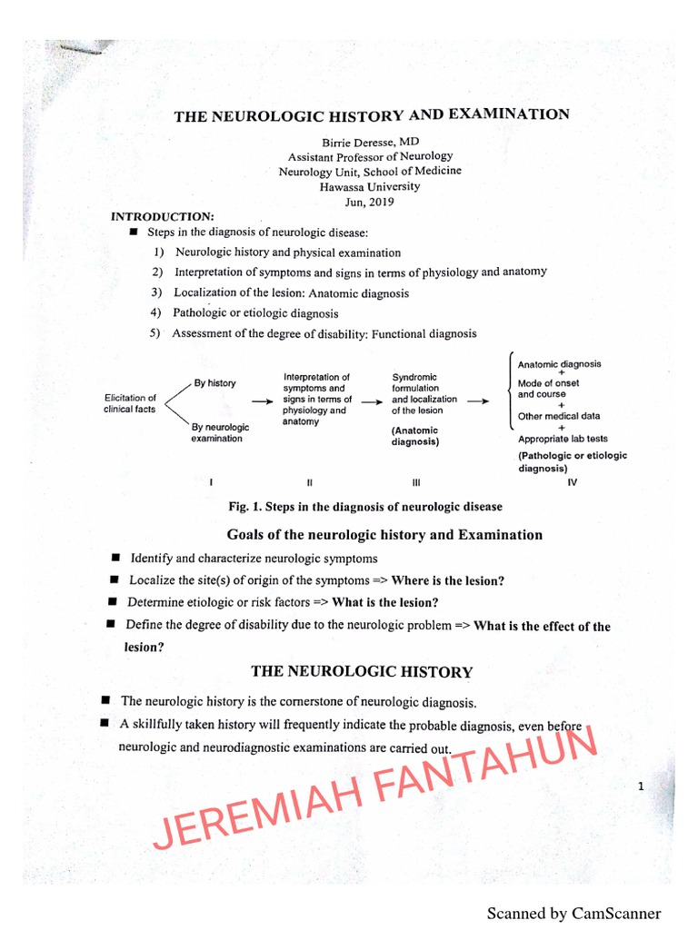 The Neurologic History&physical Examination | PDF