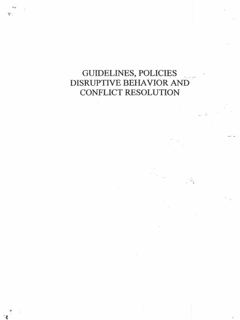 Disruptive Behavior Packet | PDF | Justice | Crime & Violence
