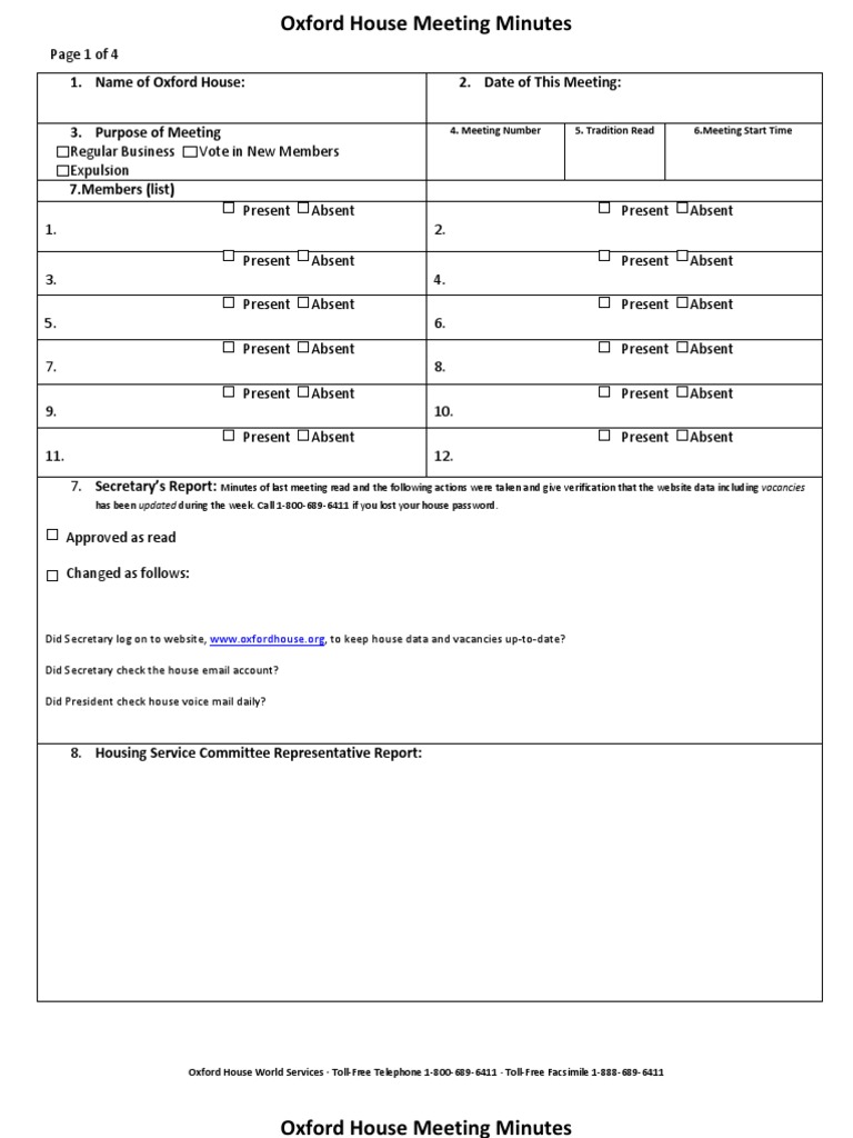 House Meeting Minutes | PDF | Government | Business