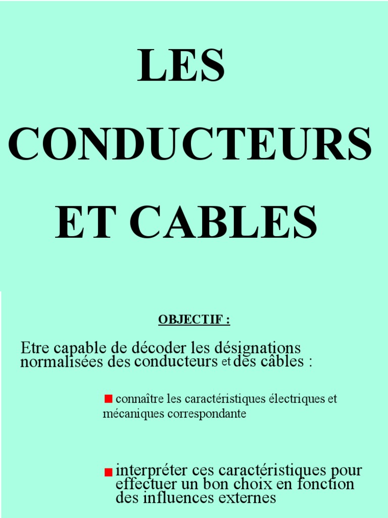 Conducteurs et câbles électriques : guide | PDF | Chimie | Électricité