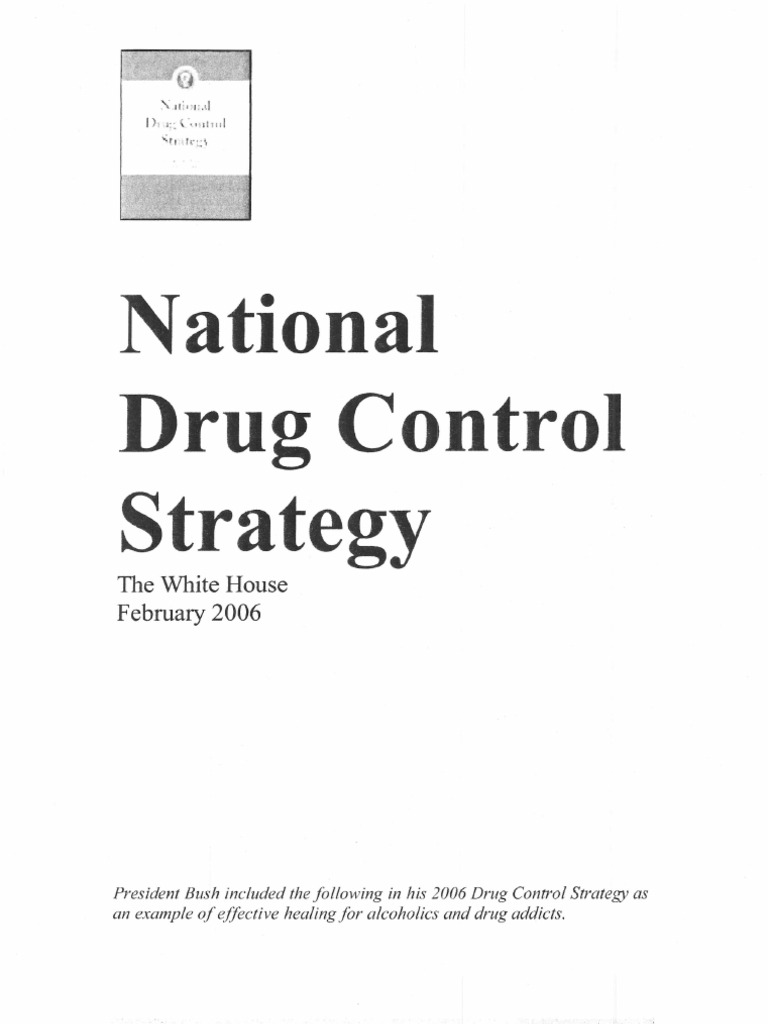 White House Drug Control Strategy | PDF | Substance Abuse | Substance ...