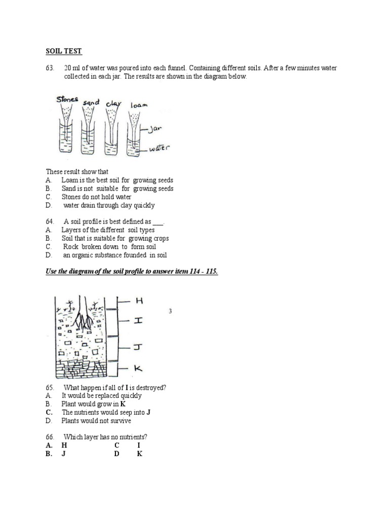 Soil Test | PDF | Soil | Loam