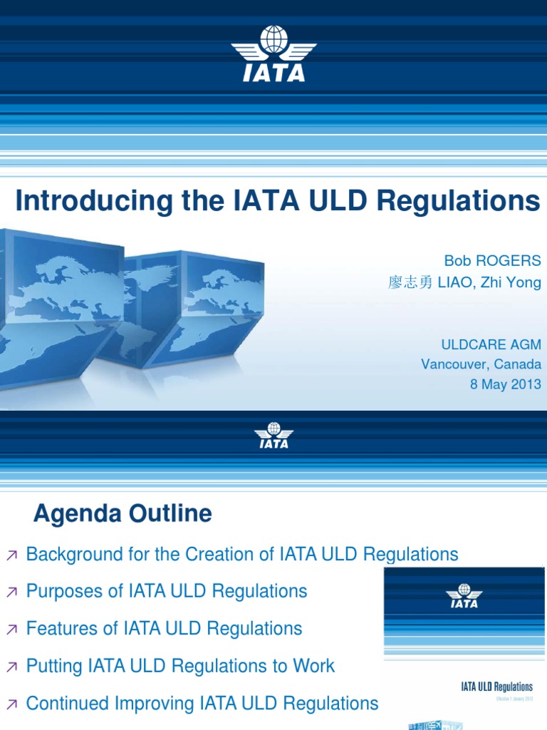 Introducing The IATA ULD Regulations | PDF | Cargo | Federal Aviation Administration