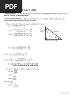 Class 10 Trigonometry Worksheet | PDF | Trigonometry | Trigonometric ...