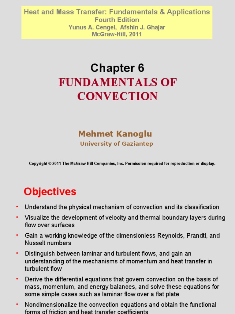 Fundamentals of Convection: Heat and Mass Transfer: Fundamentals & Applications | PDF | Fluid ...