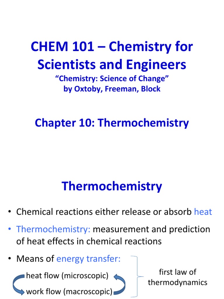 Thermochemistry and Enthalpy Basics | PDF | Heat | Enthalpy