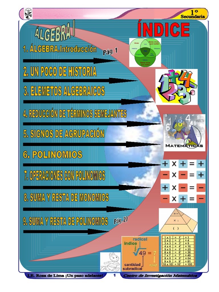 Libro de Algebra 1º | PDF | Álgebra | Números