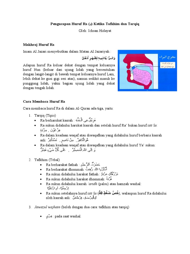 Pengucapan Huruf Ra | PDF