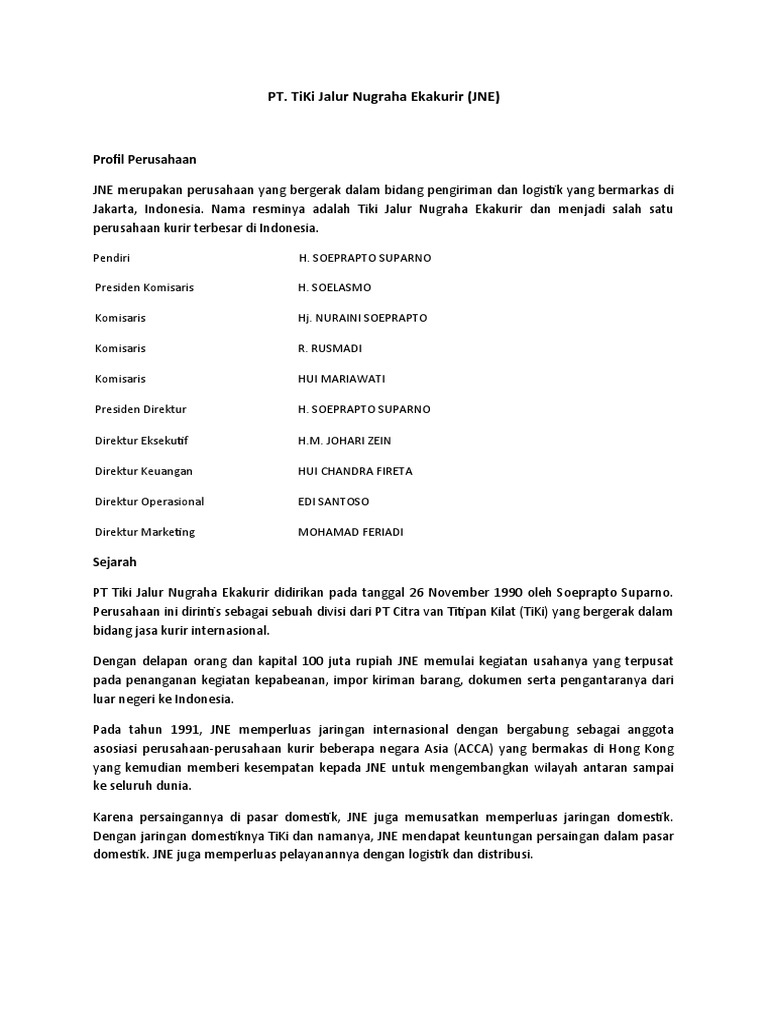 Tugas IT Audit JNE | PDF