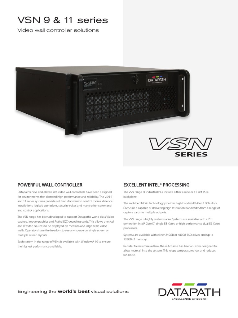 VSN 9 & 11 Series: Video Wall Controller Solutions | Download Free PDF ...