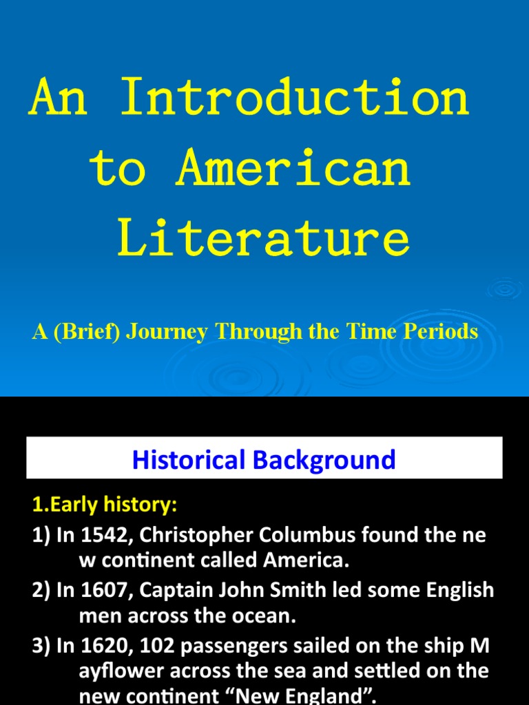 American Lit | PDF | Puritans | Romanticism