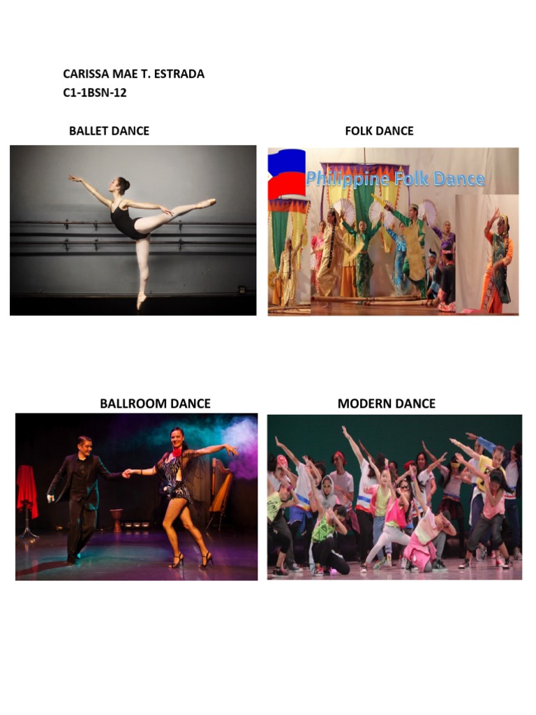 Carissa Mae T. Estrada C1-1BSN-12 Ballet Dance Folk Dance | PDF