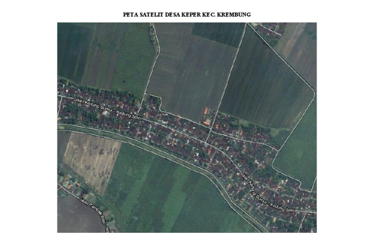 Peta Satelit Desa Keper | PDF