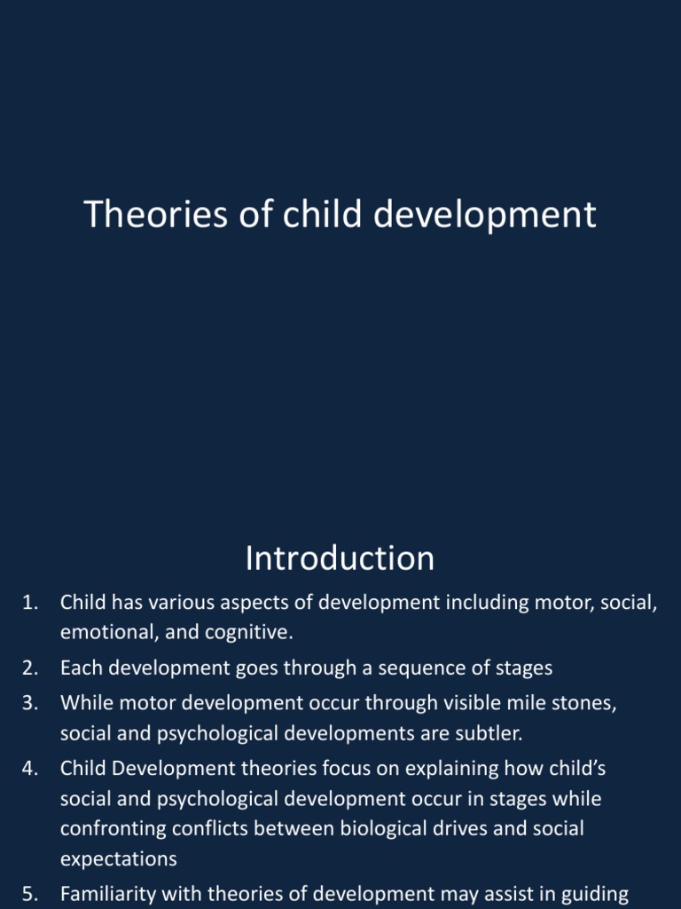 Key Theories of Child Development | PDF | Developmental Psychology | Id