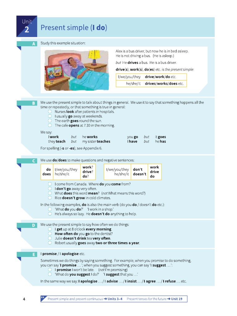 Unit 2 Present Simple - I Do | PDF
