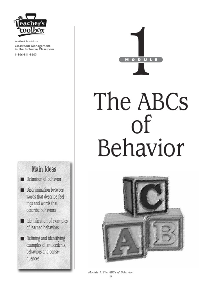 Understanding Behavior: ABCs Explained | PDF | Classroom Management ...