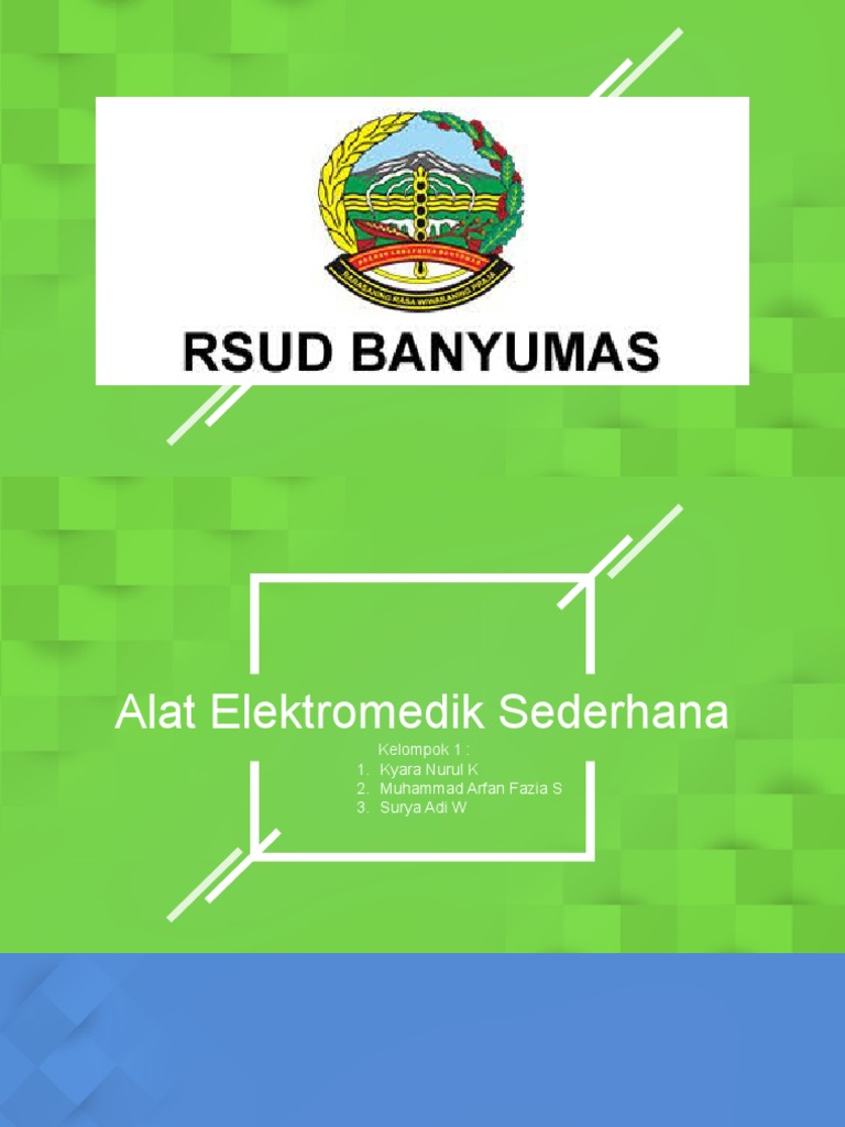 Alat Elektromedik Sederhana dan Fungsinya | PDF