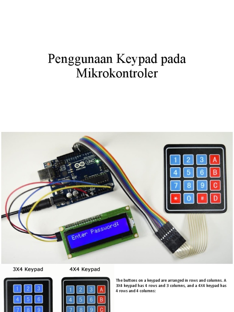 Penggunaan Keypad Pada Mikrokontroler Download Free Pdf Anode
