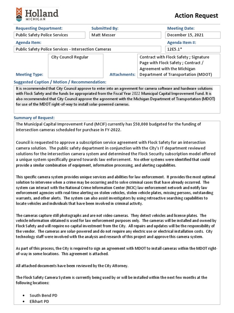 Flock ALPR Camera Users in Southwest Michigan Area | PDF | Police | Justice