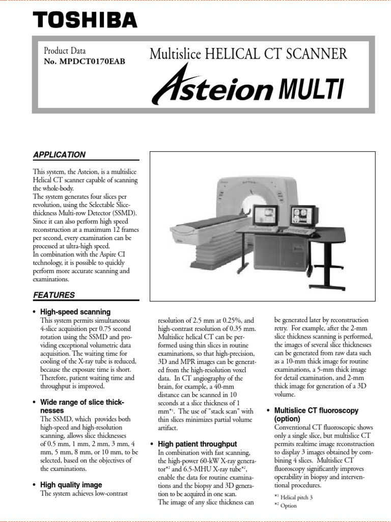 Multi: Multislice Helical CT Scanner | PDF | Ct Scan | Image Scanner