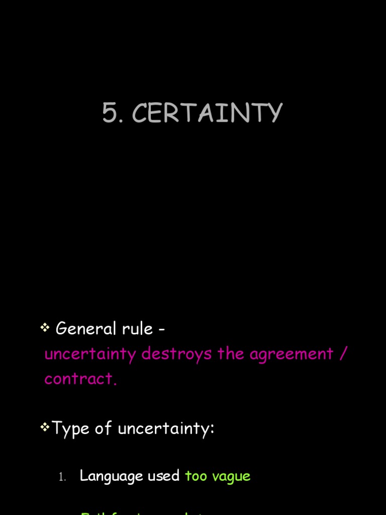 Certainty | PDF | Politics | Law