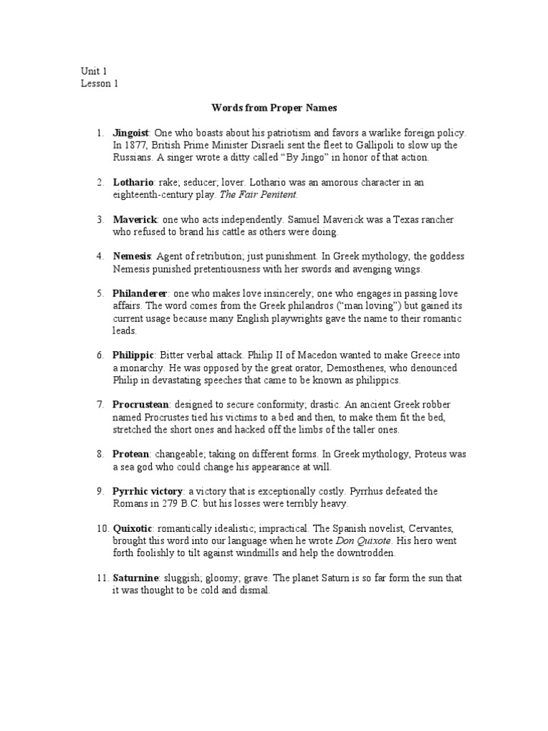 Understanding Words Derived from Proper Names | PDF