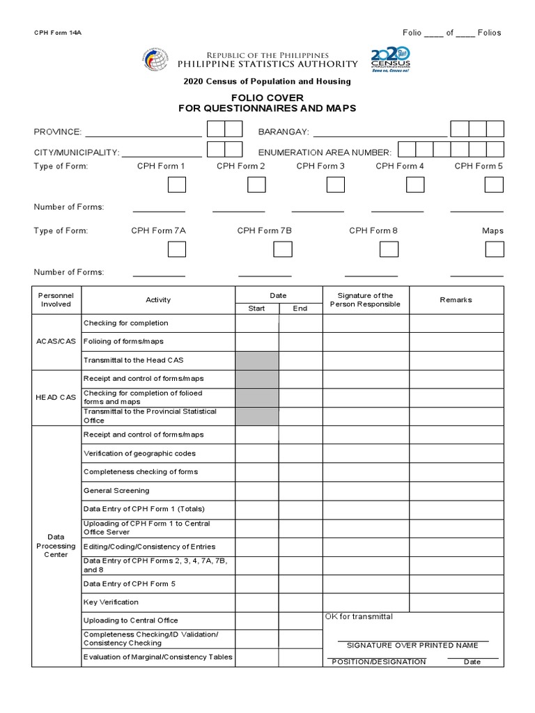 CPH Form 14A Folio Cover (Main Forms) | PDF | Information Technology ...
