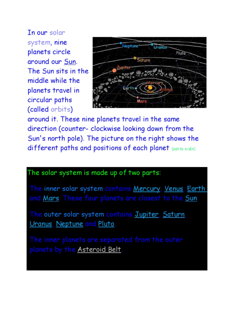 In Our Solar System | PDF