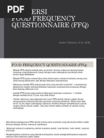 Formulir SQ-FFQ | PDF