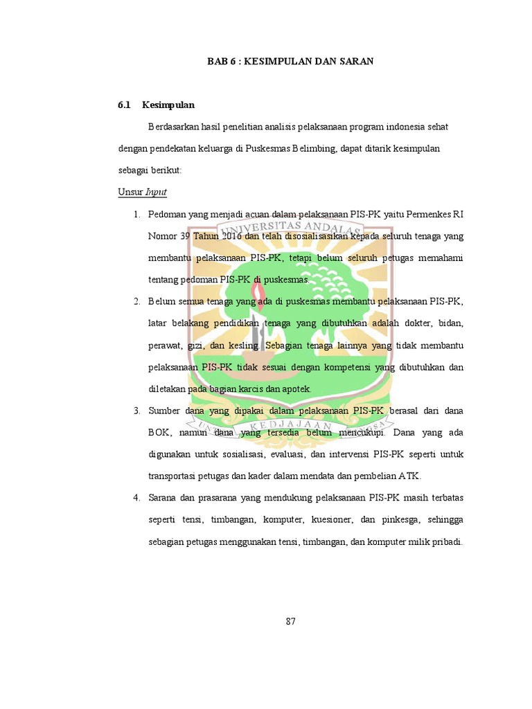 BAB Akhir (Penutup Atau Kesimpulan) | PDF