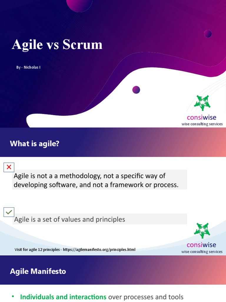 Agile Vs Scrum | PDF | Agile Software Development | Scrum (Software ...