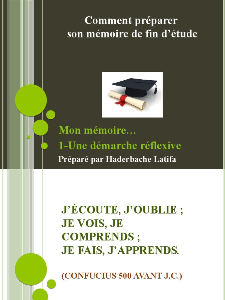 Cours Comment Préparer Son Projet de Fin de Cycle I | PDF