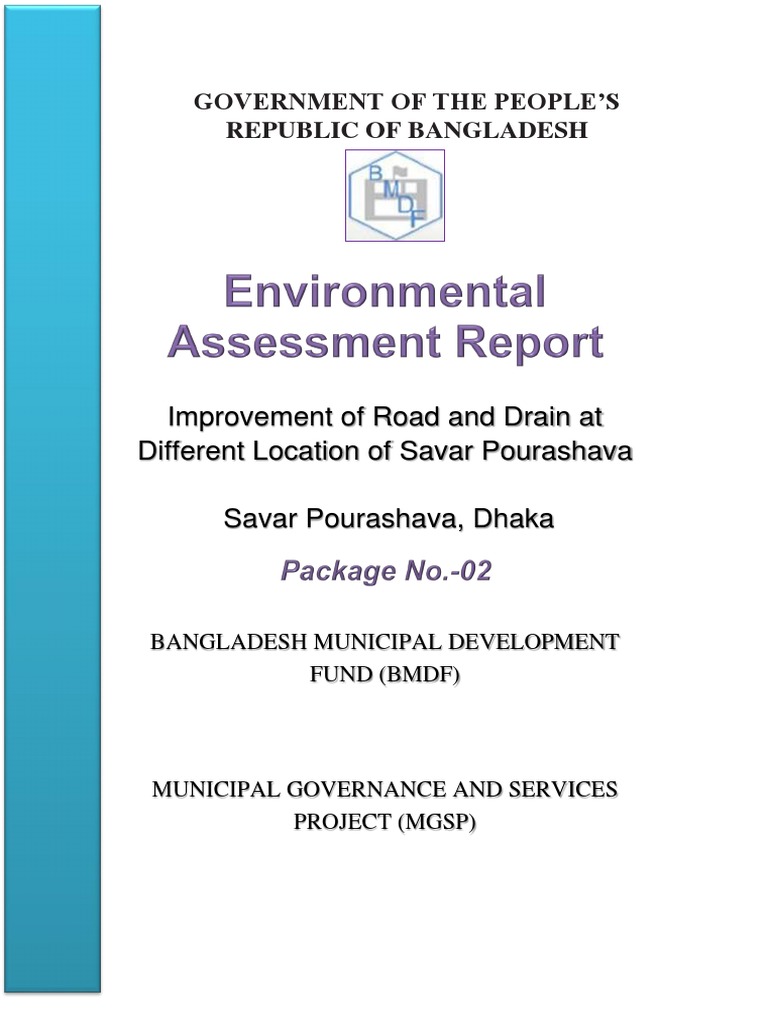 Environmental Assessment Report of Road and Drain Improvement Under ...