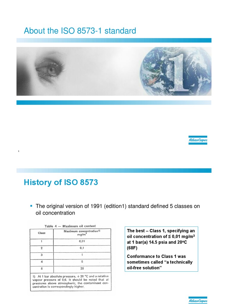 About The ISO 8573 1 Standard | PDF | Aerosol | Vapor