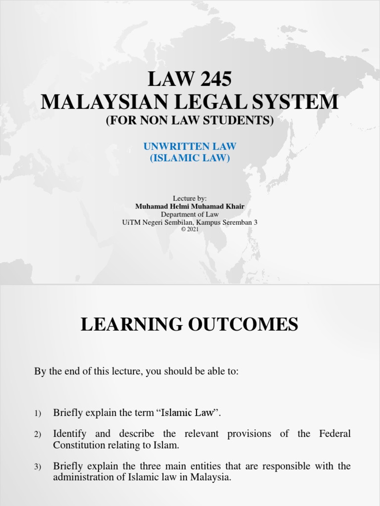 2021 - LAW 245 Islamic Law | PDF | Sharia | Fatwa