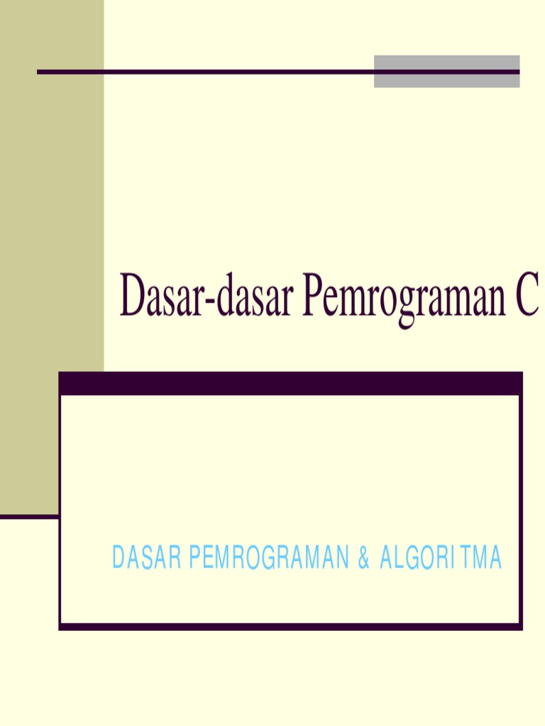 Dasar Program C | PDF