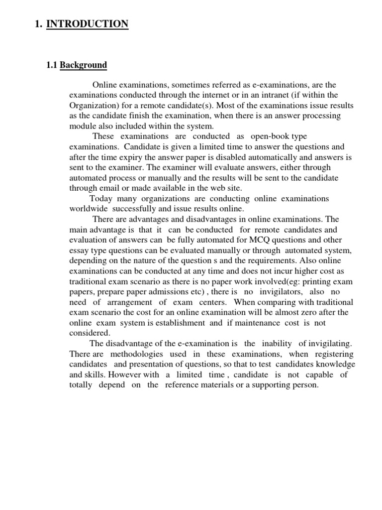 Online Examination System - Project | PDF | Php | Web Page