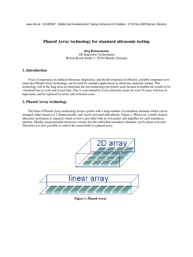 Phased Array | Download Free PDF | Medical Ultrasound | Nondestructive ...